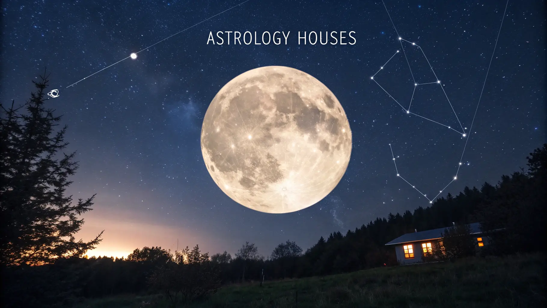 Papel da lua cheia em todas as 12 casas de nascimento ChartDeluxe Astrology